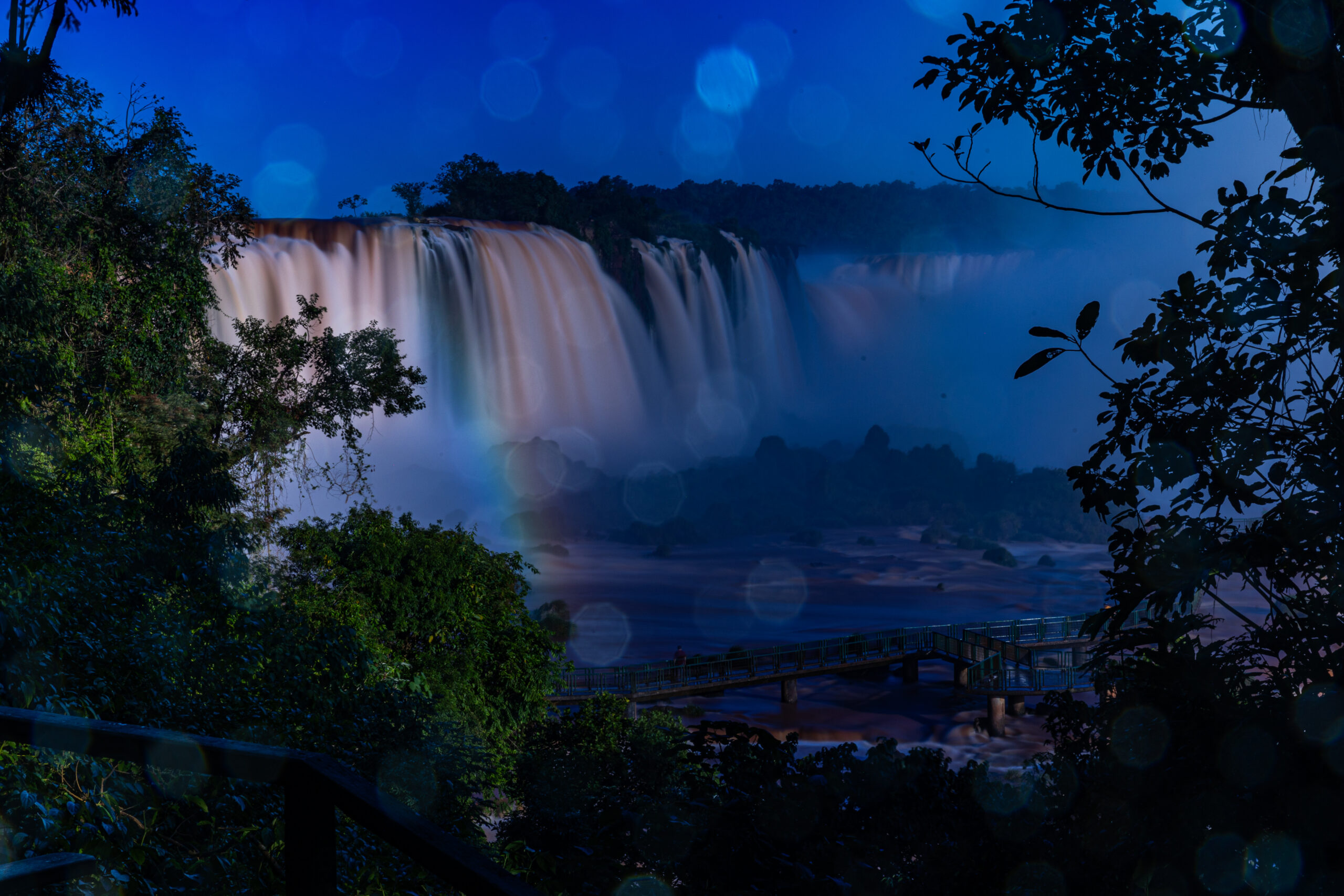 Lua cheia nas Cataratas - Cataratas do Iguaçu